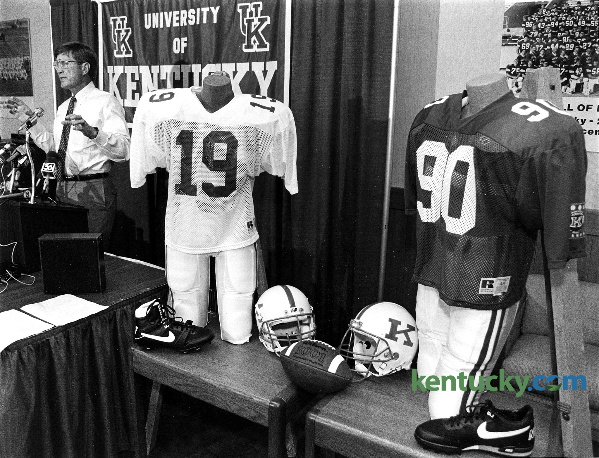 New UK football uniforms, 1990 | Kentucky Photo Archive