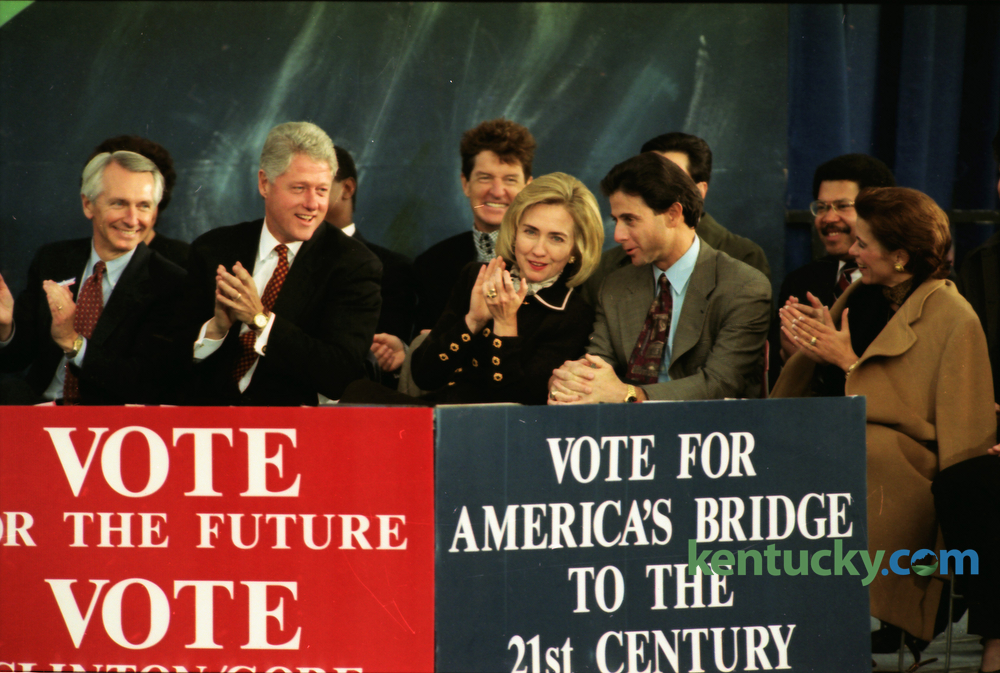 President Clinton campaign rally at UK, 1996 | Kentucky Photo Archive